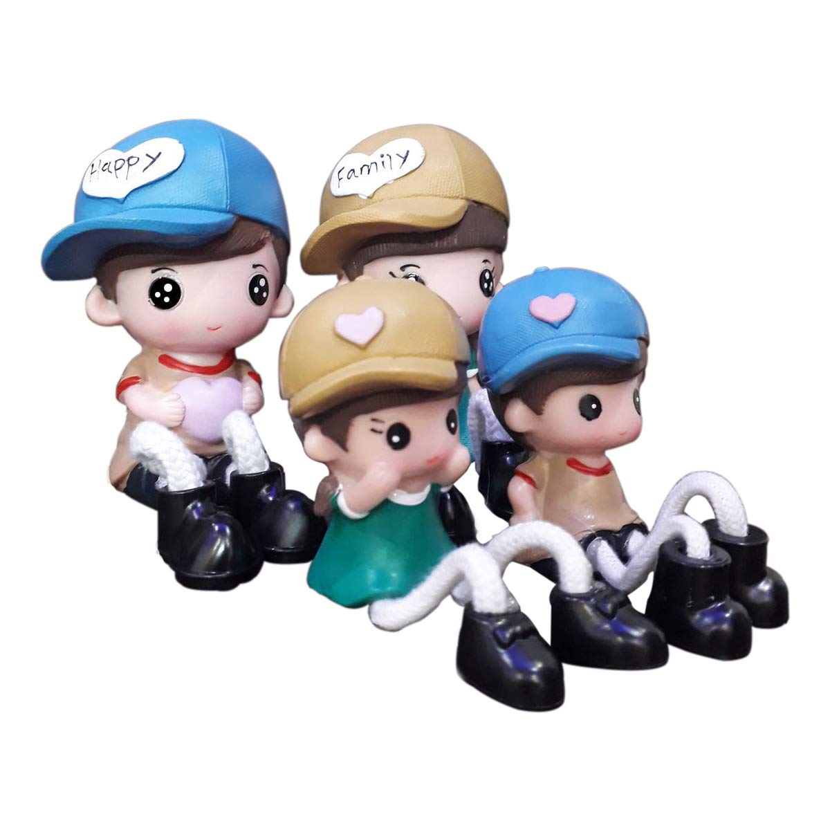 Gifts Byte Cute Couple Showpiece with 2 Kids | Home Decor Showpiece for ...